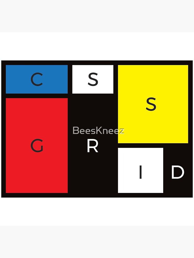 "CSS grid" Poster by BeesKneez | Redbubble