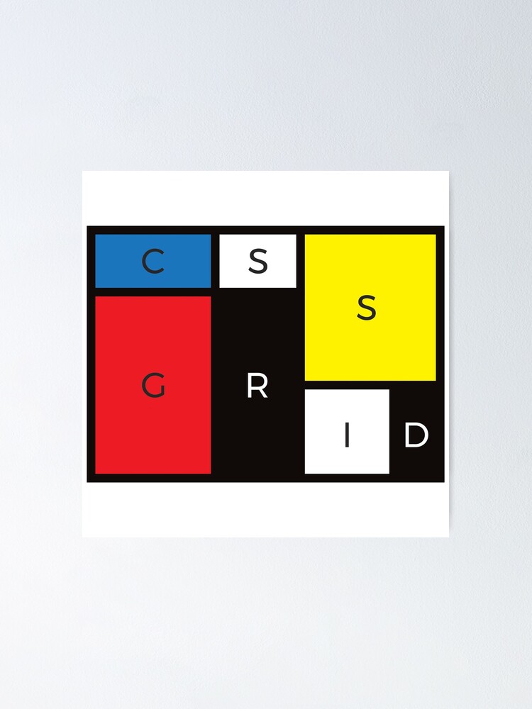 "CSS grid" Poster by BeesKneez | Redbubble