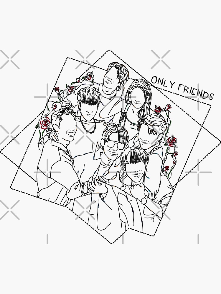 "only friends the series lineart poster | first kanaphan | khaotung ...