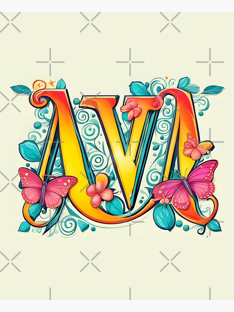 "Ava name" Sticker for Sale by duhnnae | Redbubble