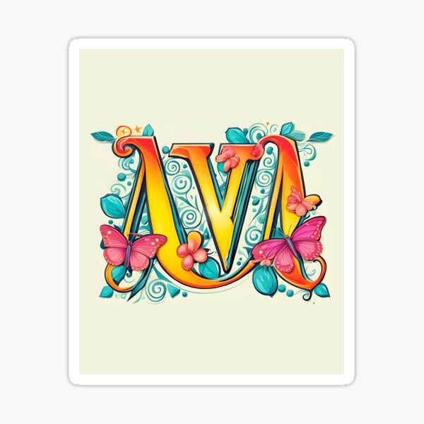 "Ava name" Sticker for Sale by duhnnae | Redbubble