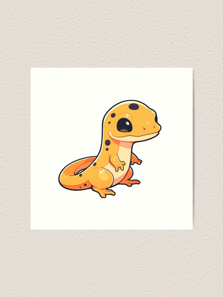 "Simple drawn cute Salamander" Art Print for Sale by SundayDonuts ...