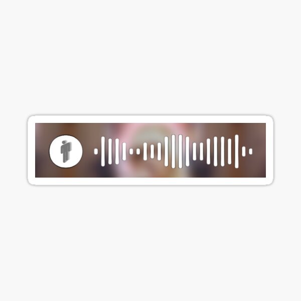 "Billie Eilish Billie Bossa Nova Spotify Code" Sticker for Sale by ...