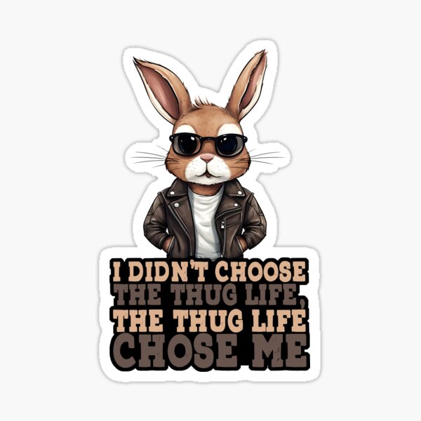 Thug Life Bunny Banksy Thug For Life Bunny Women's T Shirt Etsy