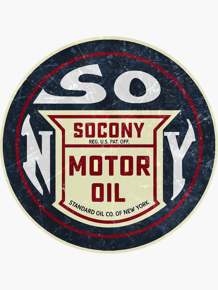"Standard Oil Socony Corp " Sticker for Sale by uqchhkevj34 | Redbubble