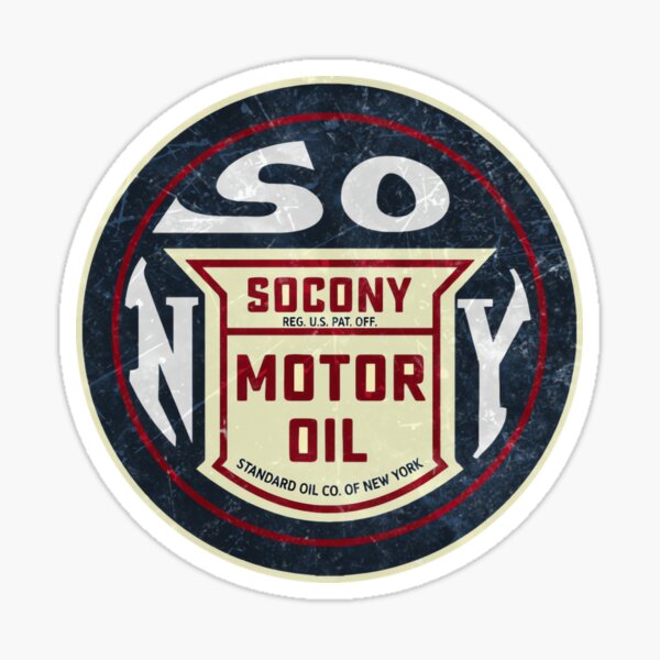 "Standard Oil Socony Corp " Sticker for Sale by uqchhkevj34 | Redbubble