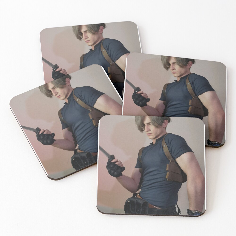 "Leon Kennedy Resident Evil 4 Remake Cosplay Print" Sticker for Sale by ...