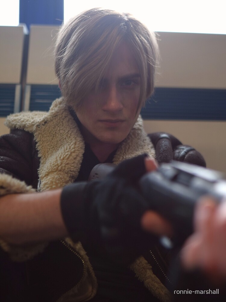 "Leon Kennedy Resident Evil 4 Remake Cosplay Print" Poster for Sale by ...