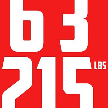 "6'3" 215 / Trump Fighting Weight" Sticker for Sale by acquiesce13 ...