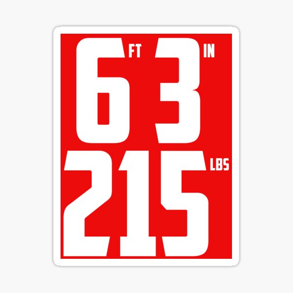 "6'3" 215 / Trump Fighting Weight" Sticker for Sale by acquiesce13 ...