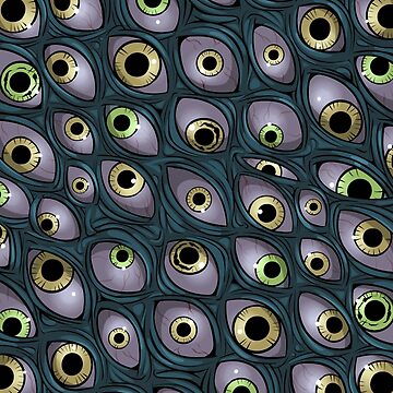 "Eldritch Eyes Pattern" Sticker for Sale by tindalosmalakia | Redbubble