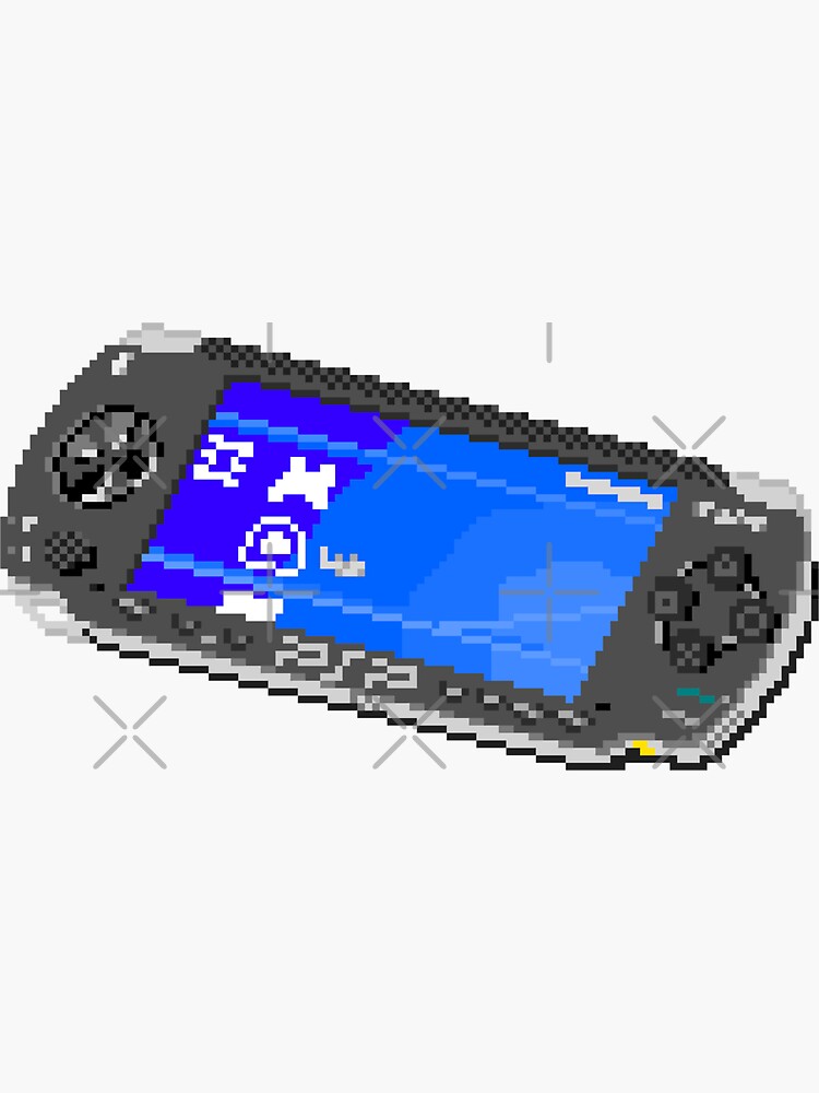 "PSP Portable Game Console Pixel art" Sticker for Sale by liuxpixel ...
