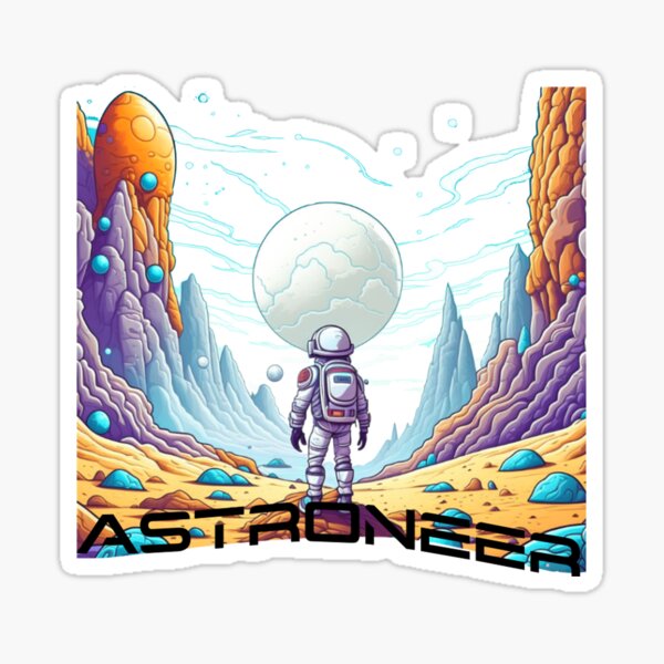 "Astroneer Astronaut Space Graphic" Sticker for Sale by Senio- | Redbubble