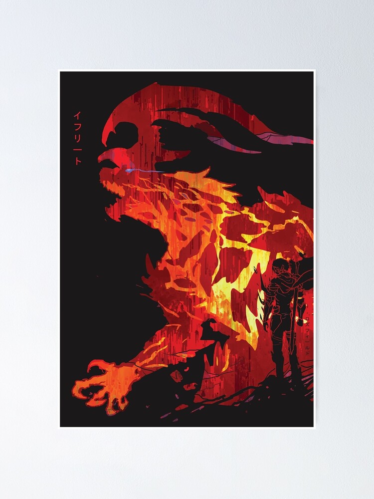 "Ifrit Eikon Awakening:Clive rosefield FFXVI" Poster for Sale by vertei ...