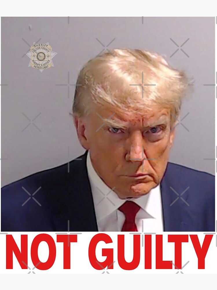 "Trump Not Guilty" Sticker for Sale by MAGAKhaos24 | Redbubble
