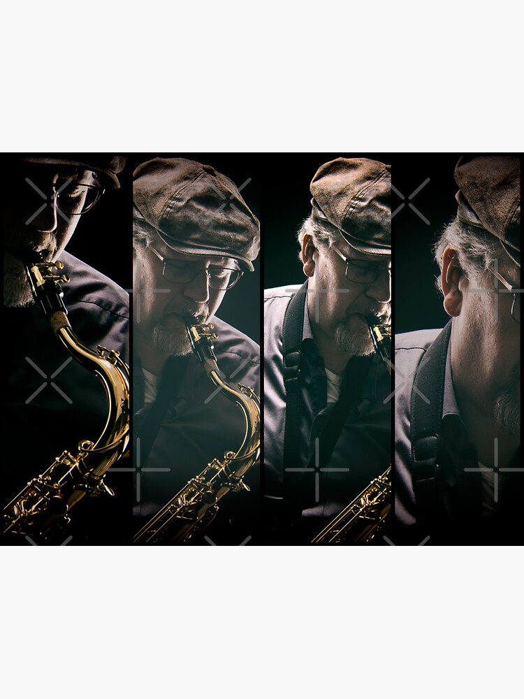 "Sax Man" Sticker for Sale by ansaharju | Redbubble