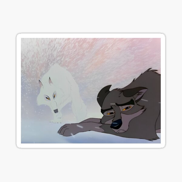"Meet Balto and Aniu The White Wolf" Sticker by Petitemarchande | Redbubble
