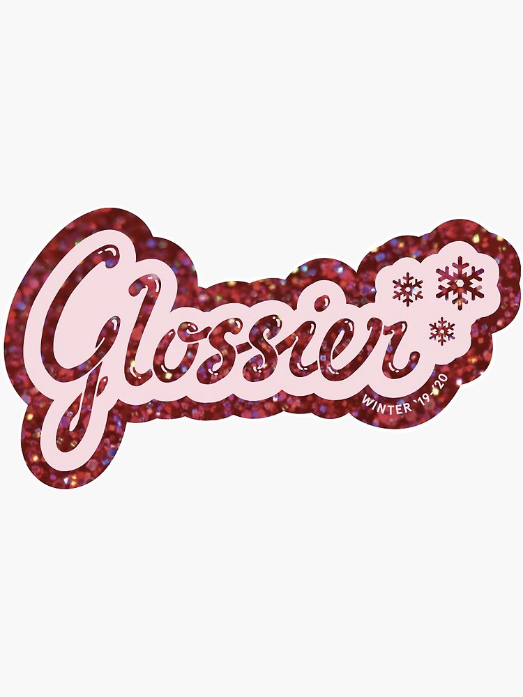 "glossier winter 2019 2020 sticker" Sticker for Sale by hibiscuscherry ...
