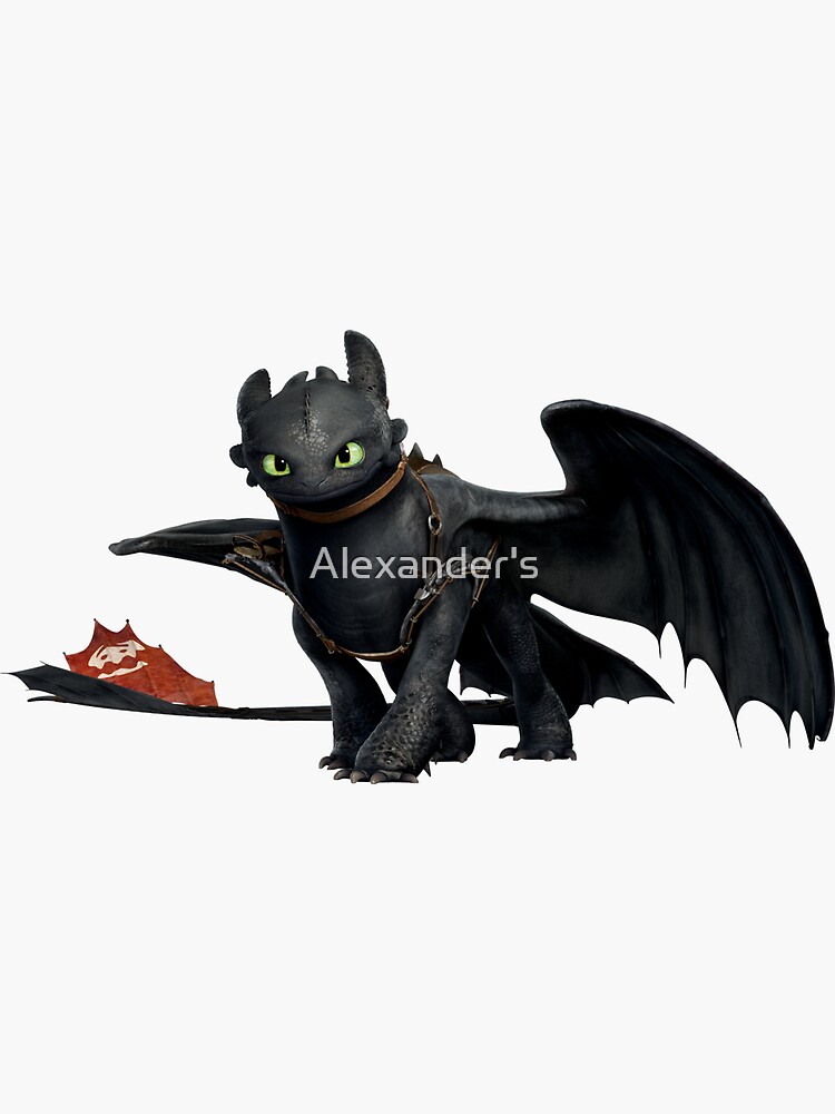 "Toothless" Sticker for Sale by Robert Alexander | Redbubble