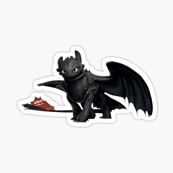 "Toothless" Sticker for Sale by Robert Alexander | Redbubble