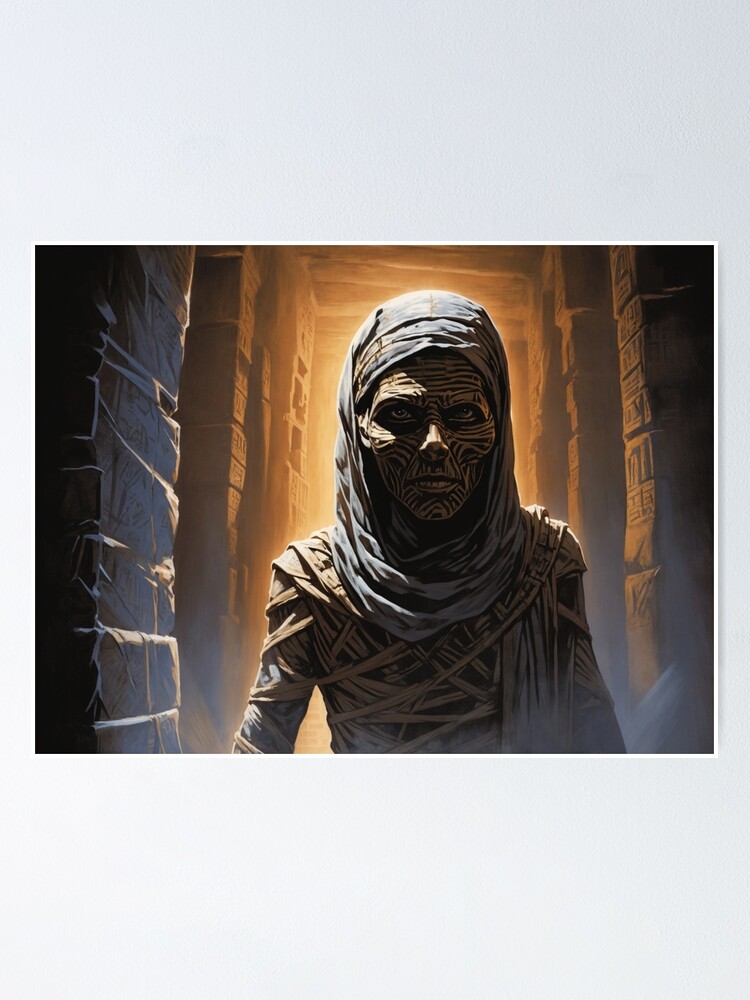 "Curse of the Awakened Mummy #4" Poster for Sale by Electric-Easel ...