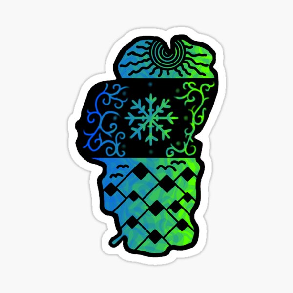 "Tahoe Doodles Blue and Green" Sticker for Sale by Alexiss1126 | Redbubble