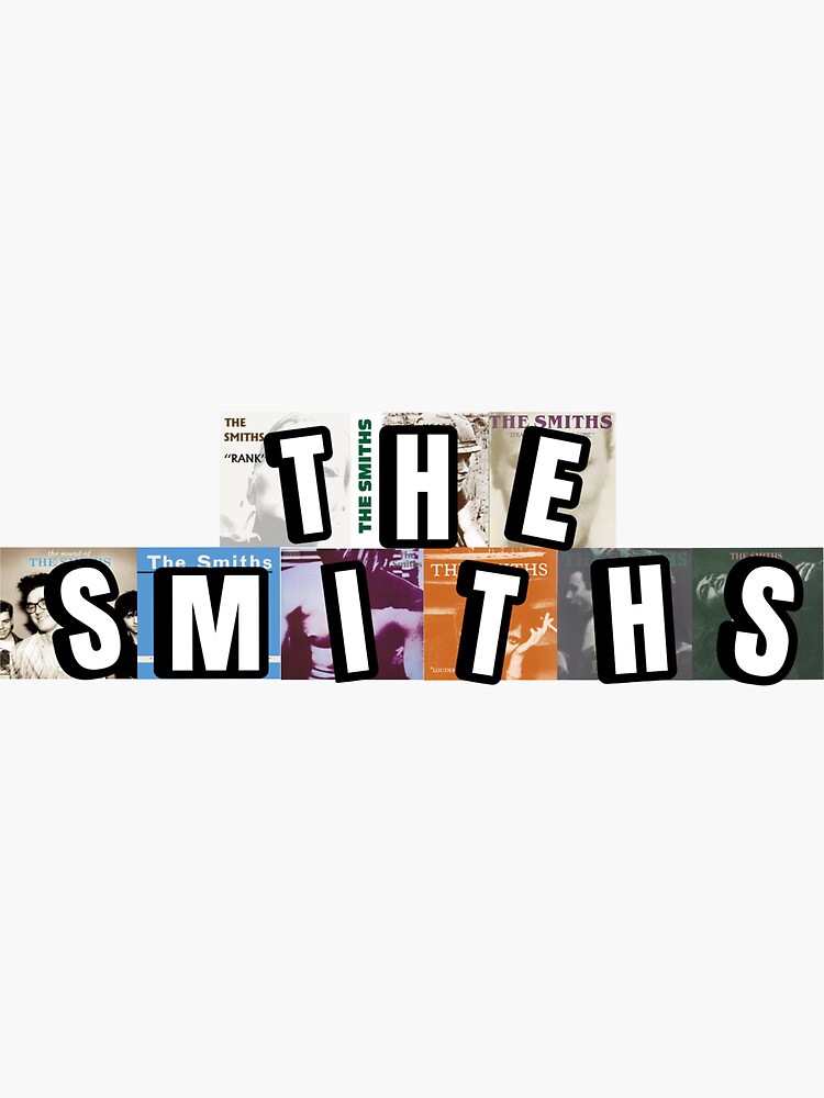 "The Smiths Album Design (Centred)" Sticker for Sale by poetryartworm ...