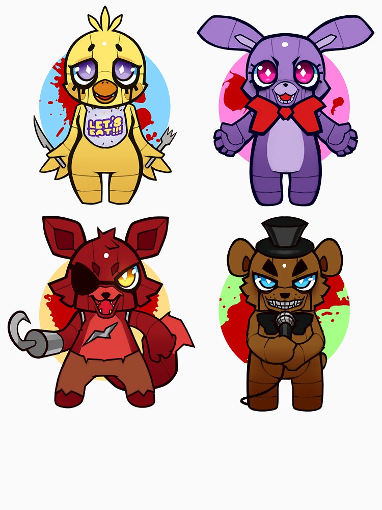 "Five nights at Chibi" T-shirt for Sale by Affanita | Redbubble ...