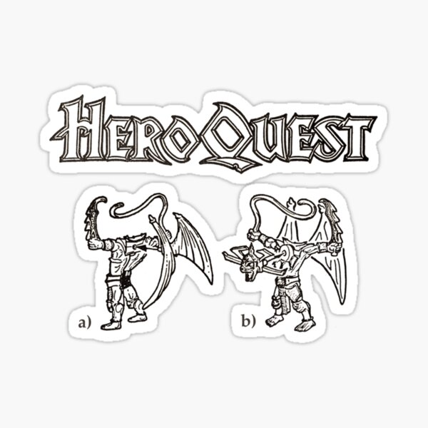 "HeroQuest Gargoyle Assembly " Sticker for Sale by iejyexoice91 | Redbubble