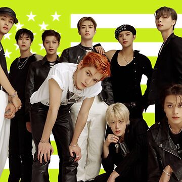 "nct 127 us flag" Sticker for Sale by l nguyen | Redbubble