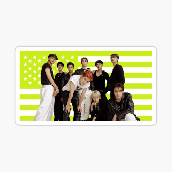 "nct 127 us flag" Sticker for Sale by l nguyen | Redbubble