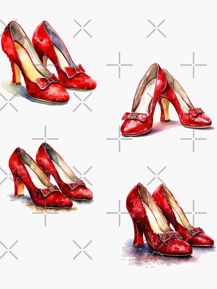 "Ruby Slippers" Sticker for Sale by CatgoDigital | Redbubble