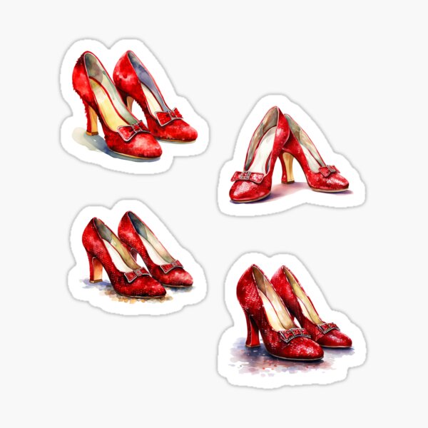 "Ruby Slippers" Sticker for Sale by CatgoDigital | Redbubble