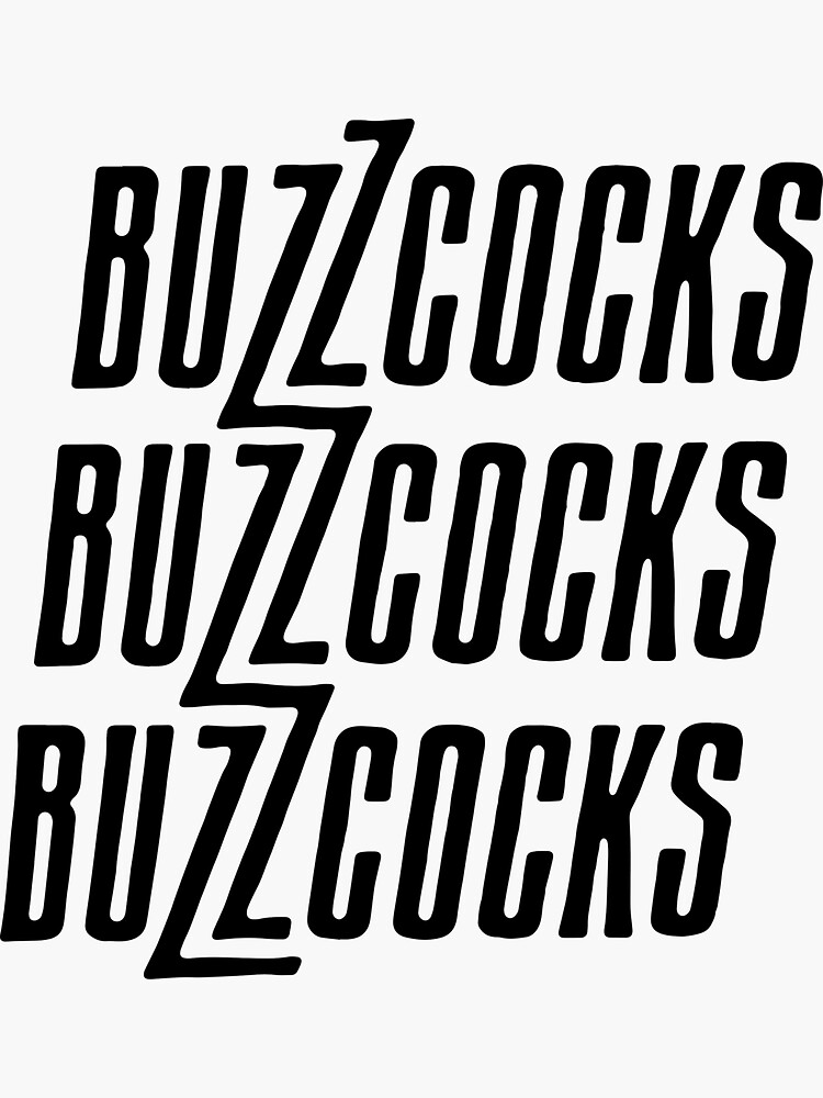 "Buzzcocks" Sticker for Sale by DavidMorphise | Redbubble