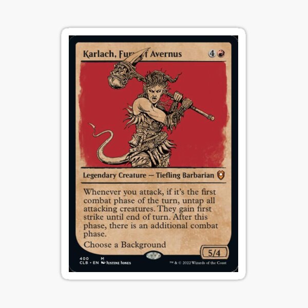 "Baldurs Gate 3 - Karlach" Sticker for Sale by delacerdaan | Redbubble