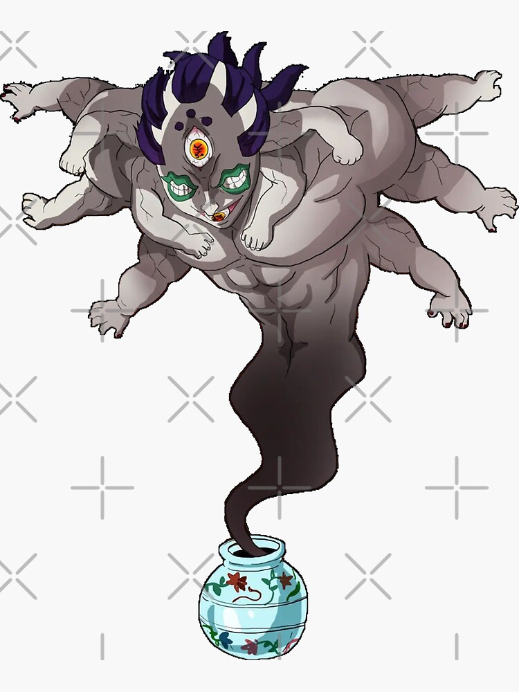 "upper moon gyokko" Sticker for Sale by yunamaliskova | Redbubble