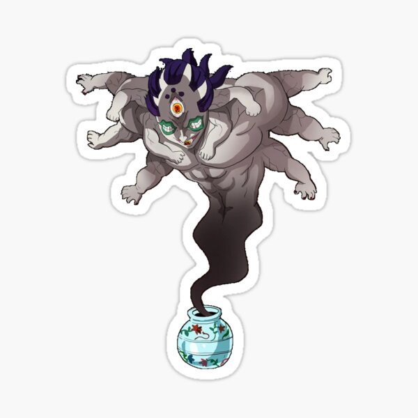 "upper moon gyokko" Sticker for Sale by yunamaliskova | Redbubble