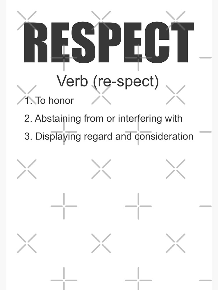 Respect Definition Francais
