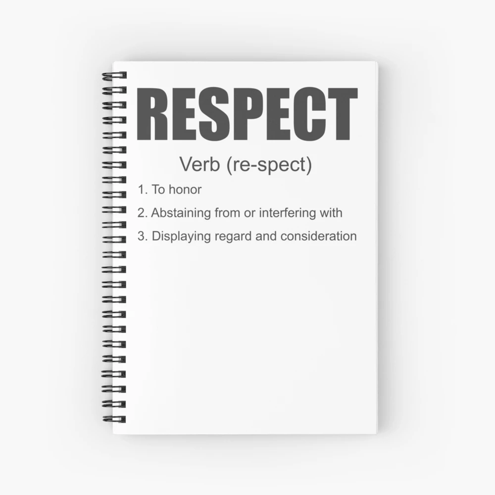 Infographic Definition Of Respect Dictionary
