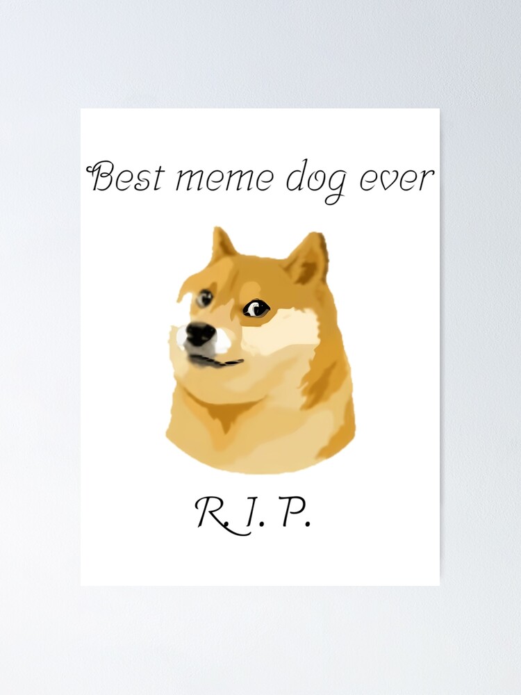 "Cheems rip" Poster for Sale by ChicArtlondon | Redbubble