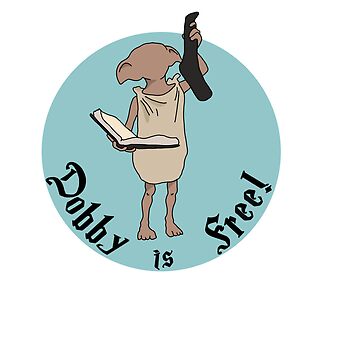 "Dobby is Free" Sticker for Sale by BluebonnetBrush | Redbubble