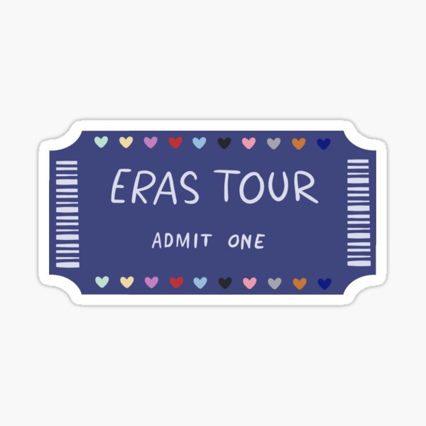 "Eras tour" Sticker for Sale by cranberryrose22 | Redbubble