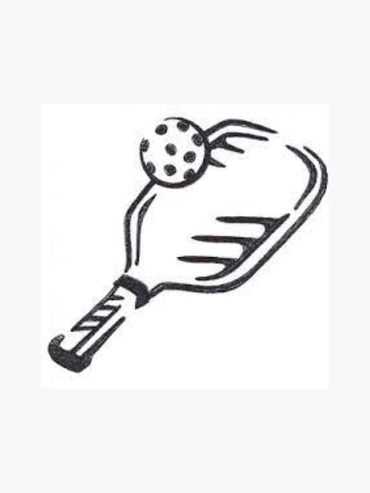 "Pickle ball racket design" Sticker for Sale by Best-Designs258 | Redbubble