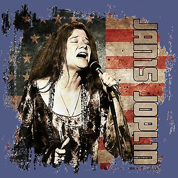"Graphic Janis Joplin American Flag Tribute " Sticker for Sale by ...