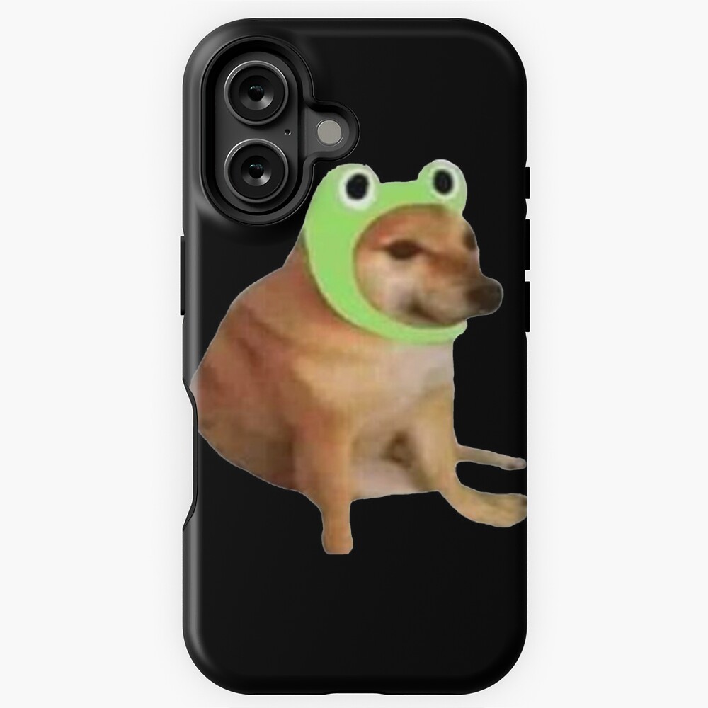 "Cheems frog hat" Sticker for Sale by masinibobus | Redbubble