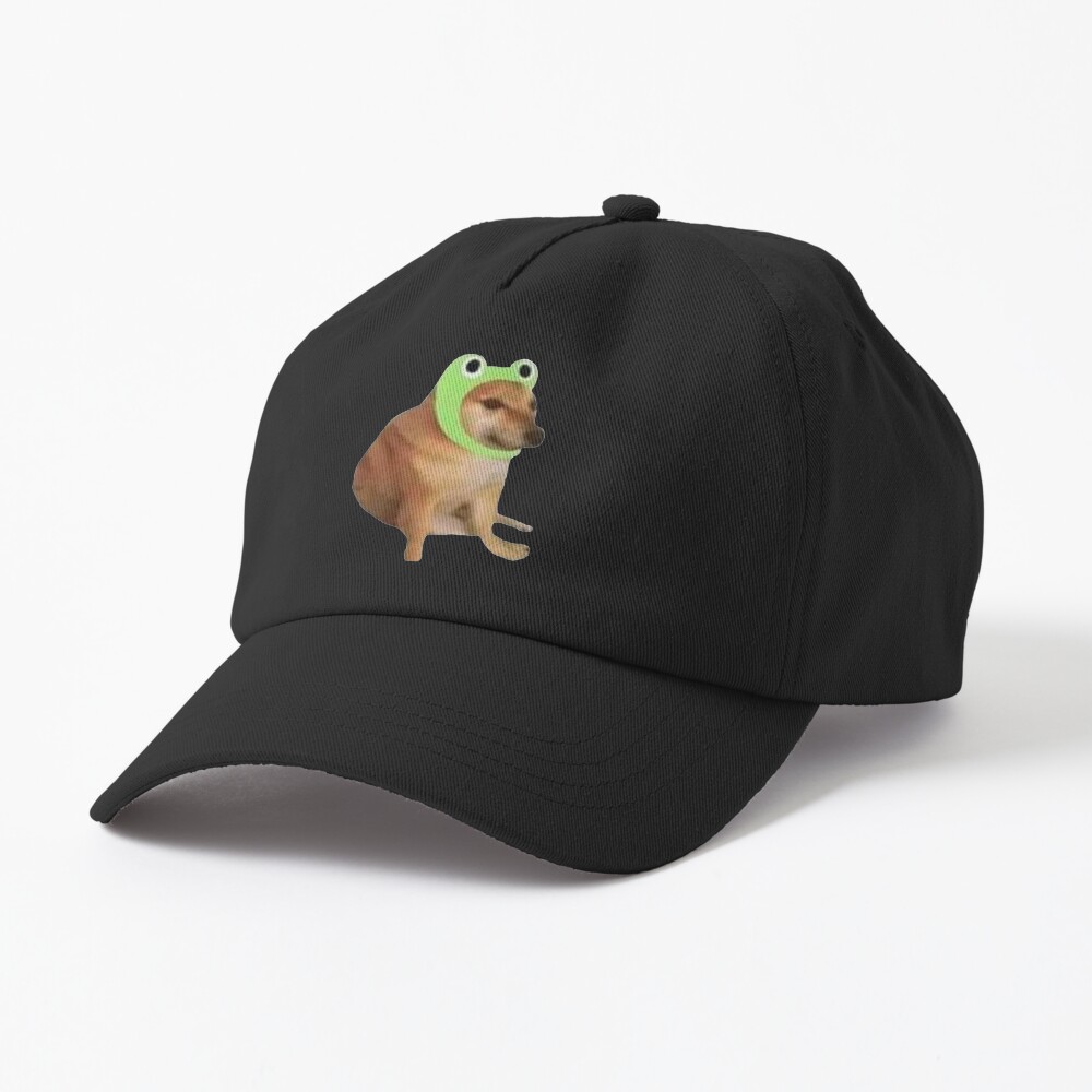 "Cheems frog hat" Sticker for Sale by masinibobus | Redbubble