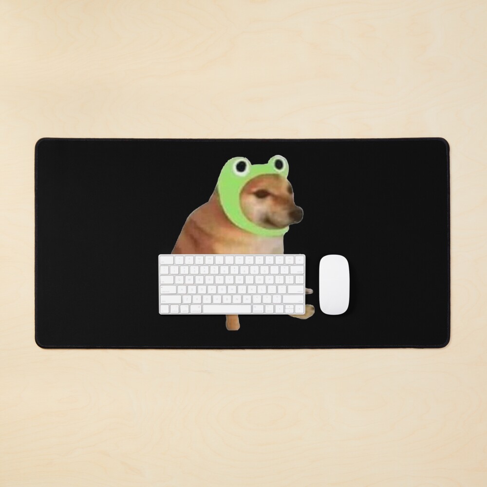 "Cheems frog hat" Sticker for Sale by masinibobus | Redbubble