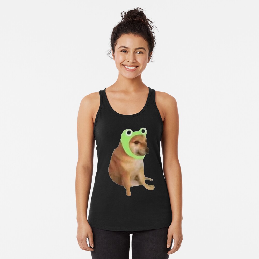 "Cheems frog hat" Sticker for Sale by masinibobus | Redbubble