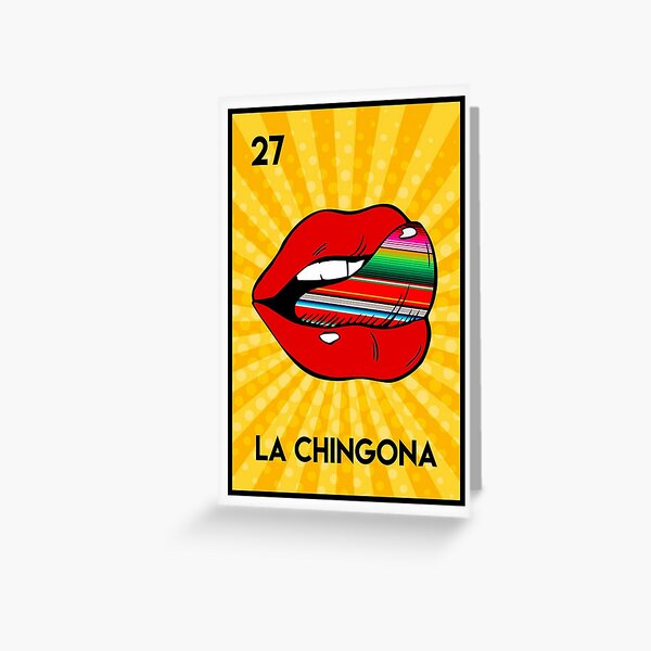 "La Chingona Loteria" Greeting Card for Sale by CraftedOpulence | Redbubble