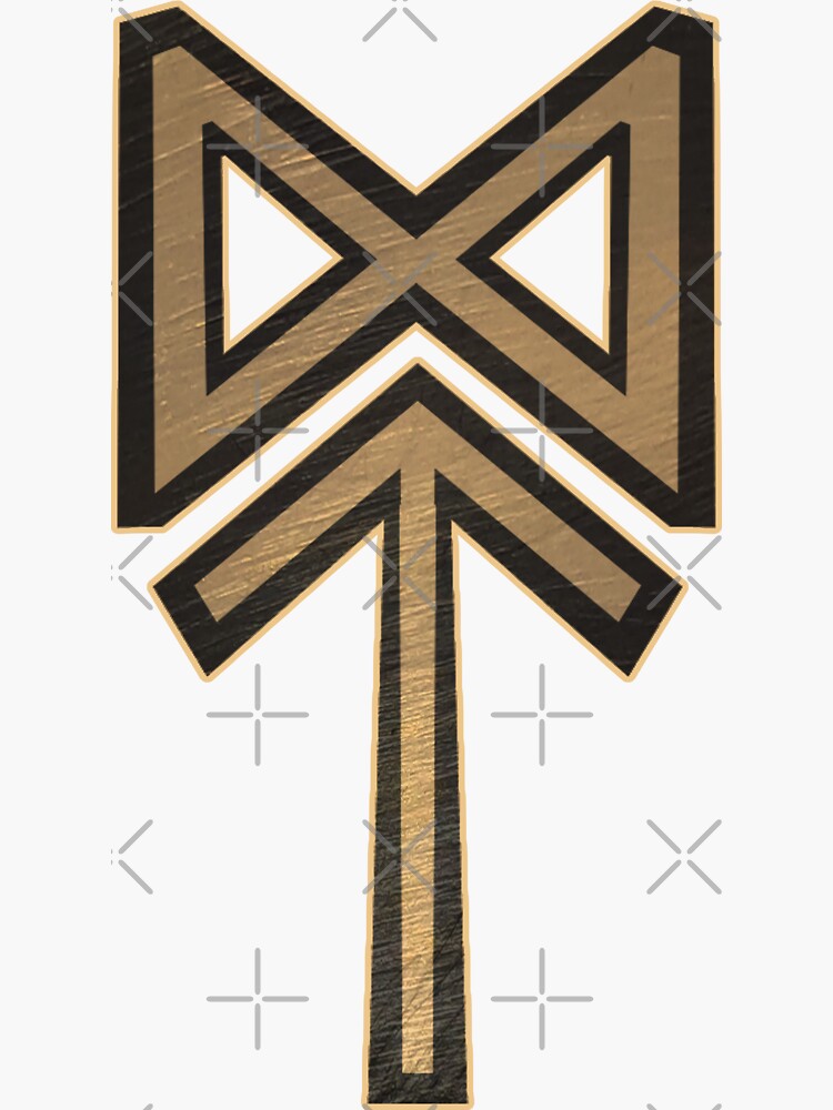 "Golden Rune" Sticker for Sale by Daroun | Redbubble